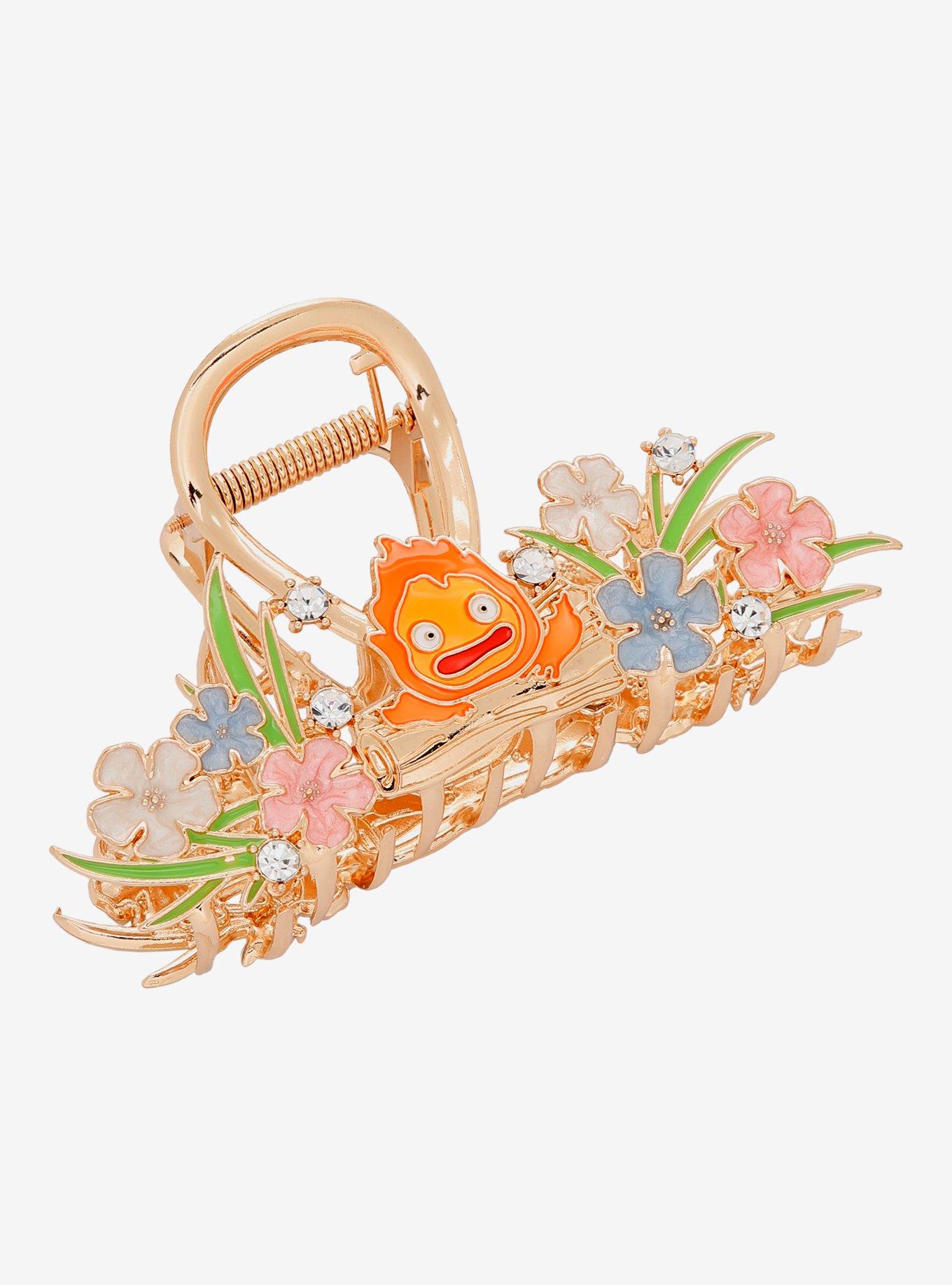 Calcifer Floral Claw Clip - Anime Shop